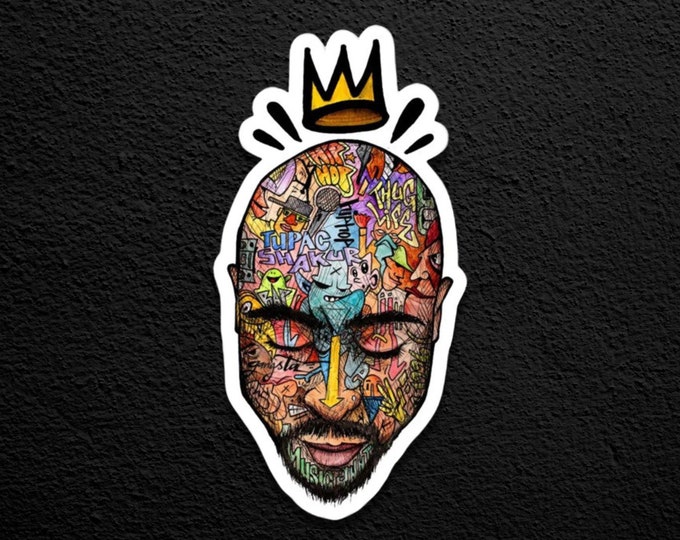 Tupac Shakur Vinyl Decal Rapper Sticker - Etsy UK
