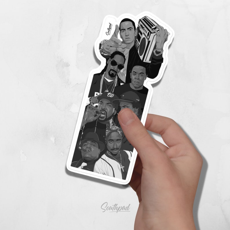 Large Rap Sticker Large Hiphop Sticker 2pac Sticker Ice - Etsy