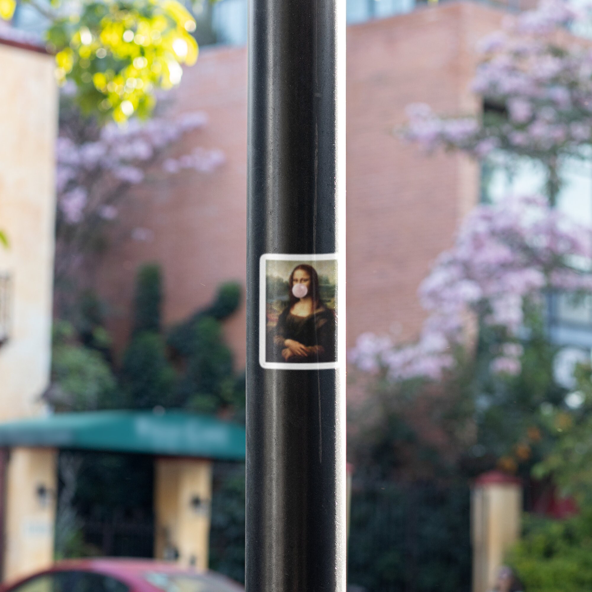 Mona Lisa Painting Vinyl Sticker, Funny Mona Lisa Sticker, Classic Art ...