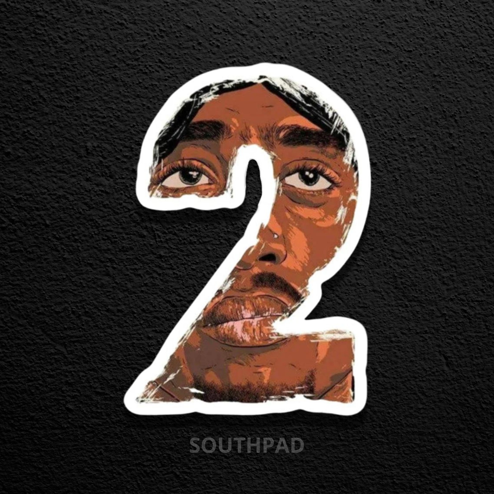 Tupac Sticker, 2pac Shakur Decal, Tupac Png, Tupac Print, Tupac Gifts ...