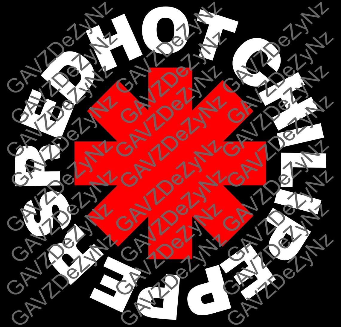 Red Hot Chili Peppers Logo, Vector Illustration Vinyl Dtg, Png, Pdf ...