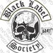 2X Black-label-society Band, Skull and Bls. Print Ready Vinyl, Vector ...