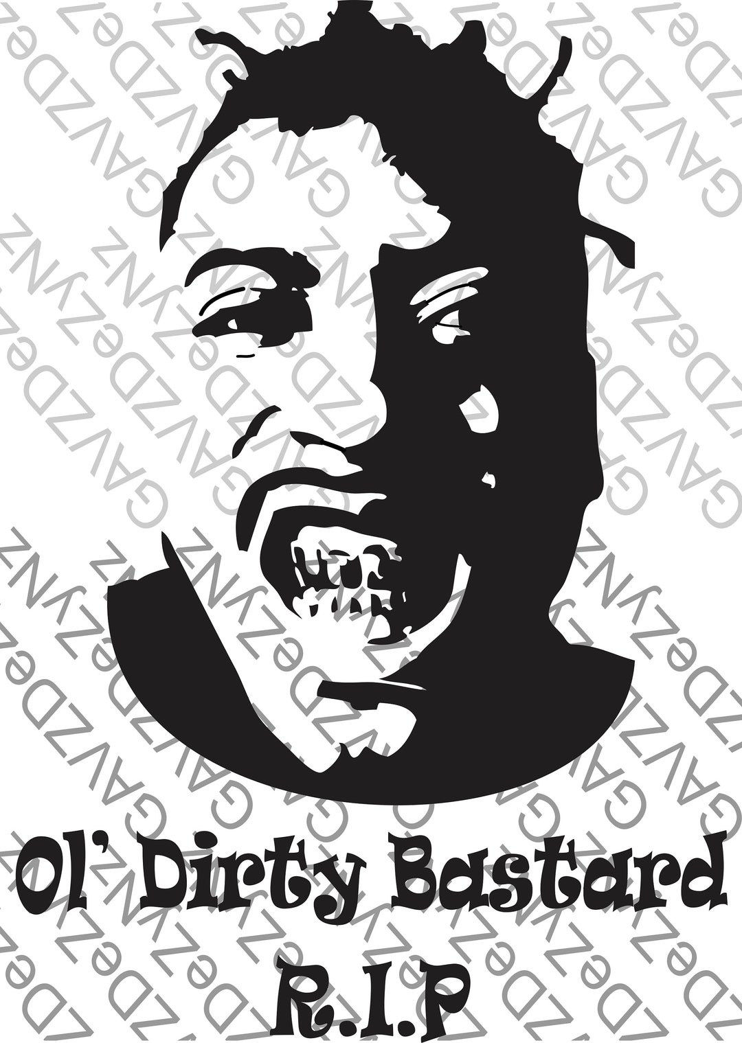 Ol'dirty Bastard/odb RIP Logo's 2x Options Please Follow and Comment - Etsy
