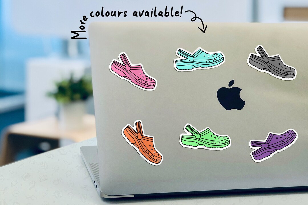 Croc Sticker Kindle Vinyl Laptop Water Bottle Sticker Tumbler Decal ...