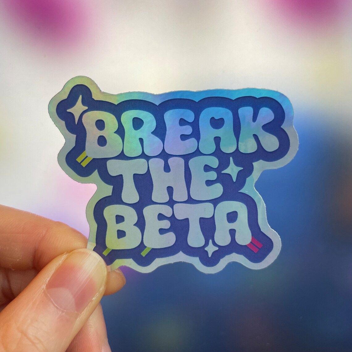 Break the Beta Holographic Sticker, Climbing, Bouldering - Etsy