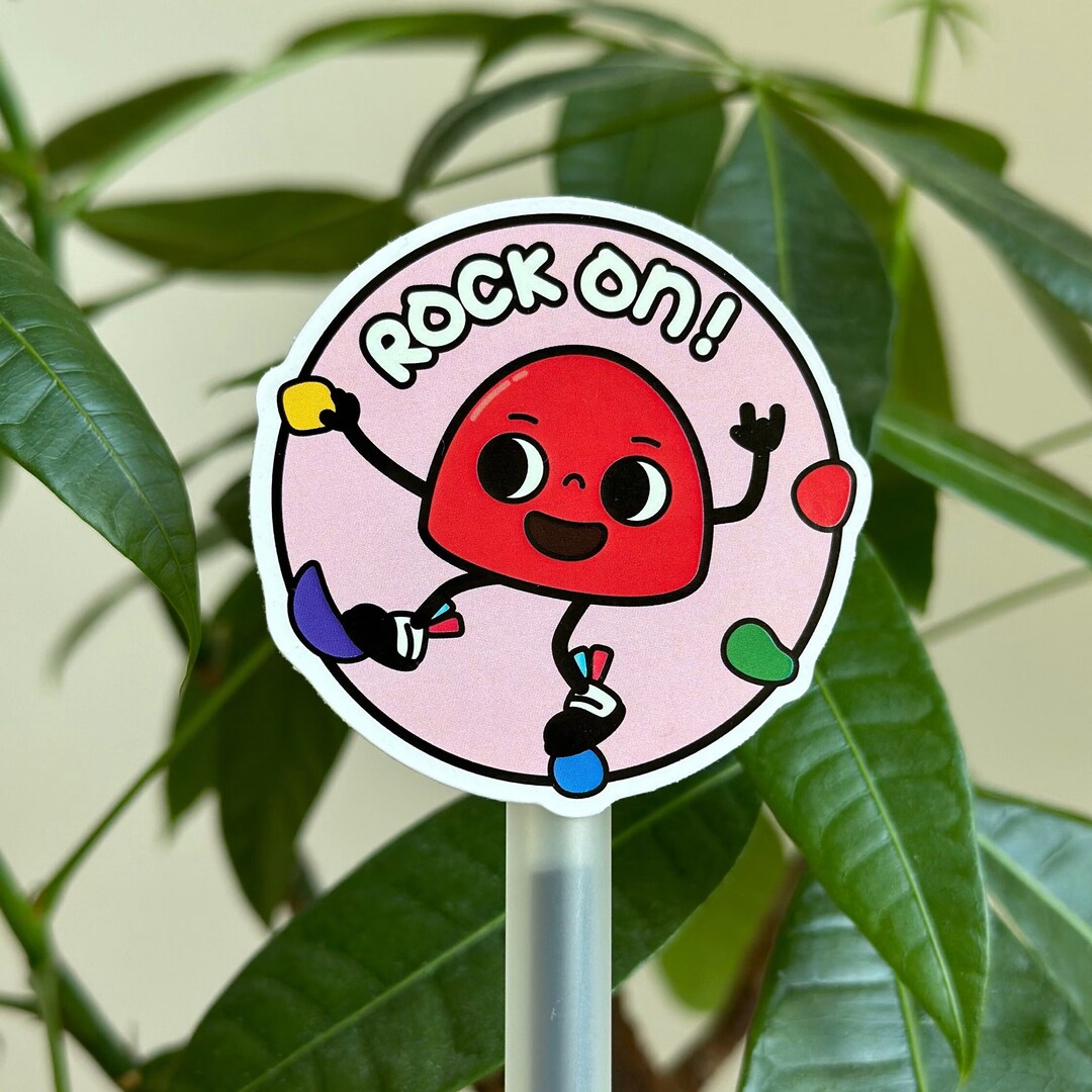 Climbing Hold-inspired Stickers, Set of 5, Crimps, Pockets, Slopers ...