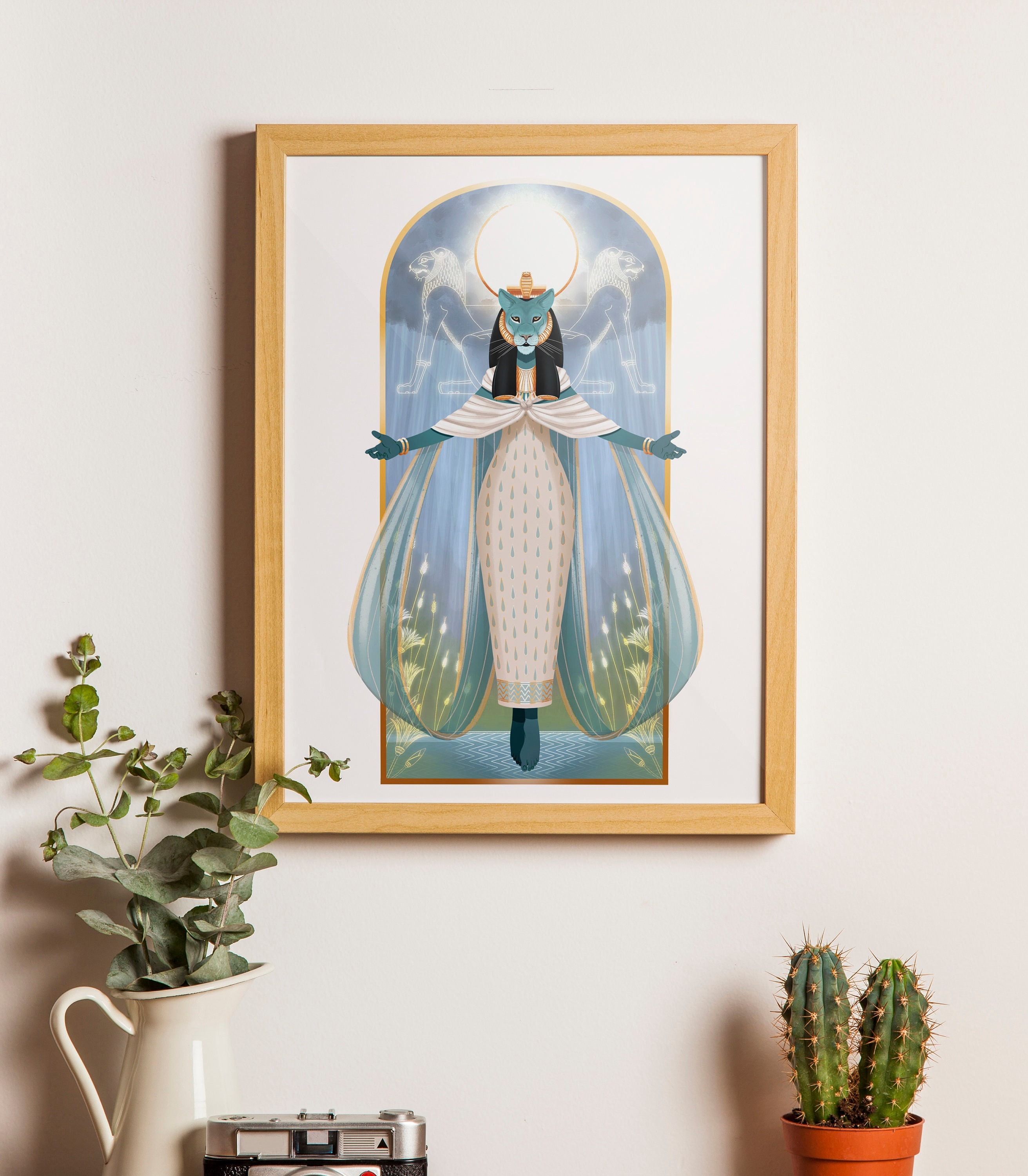 Tefnut | Art Print | Egyptian Gods | Mythology - Etsy