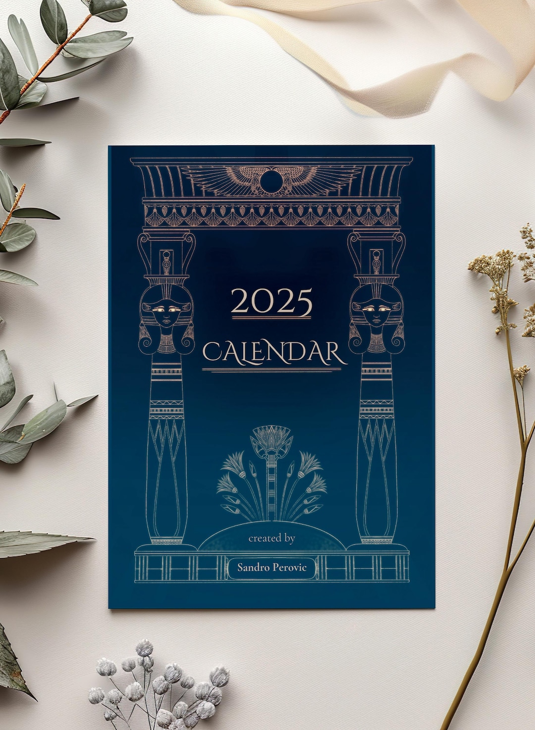 Egyptian Wall Calendar 2025, Monthly Affirmations, Educational ...