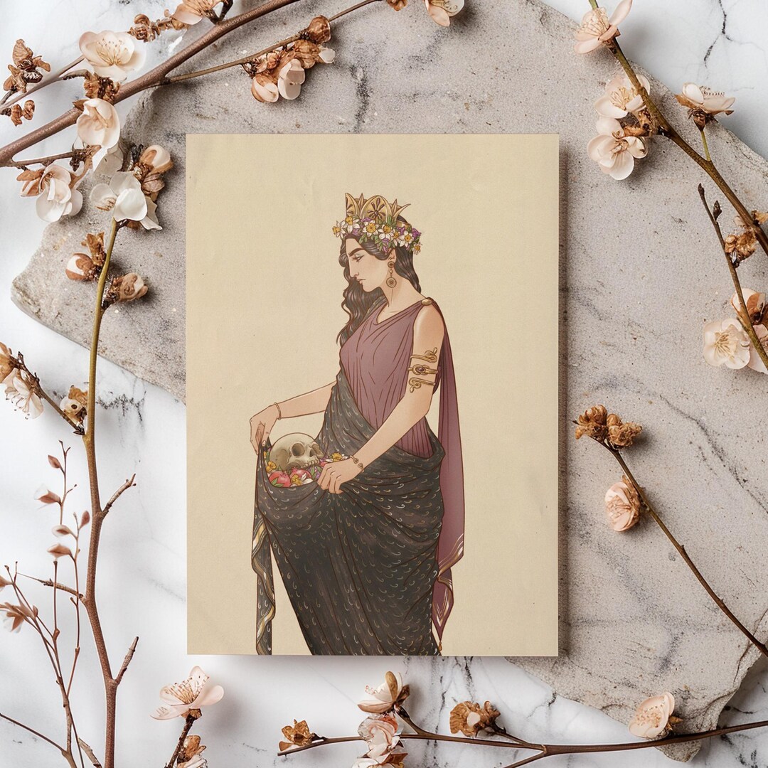 USA ONLY - Persephone Greek Goddess Poster – A4 Mythology Art Print - Etsy