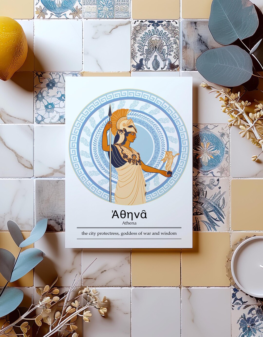 Athena | Art Print | Greek Gods | Mythology - Etsy