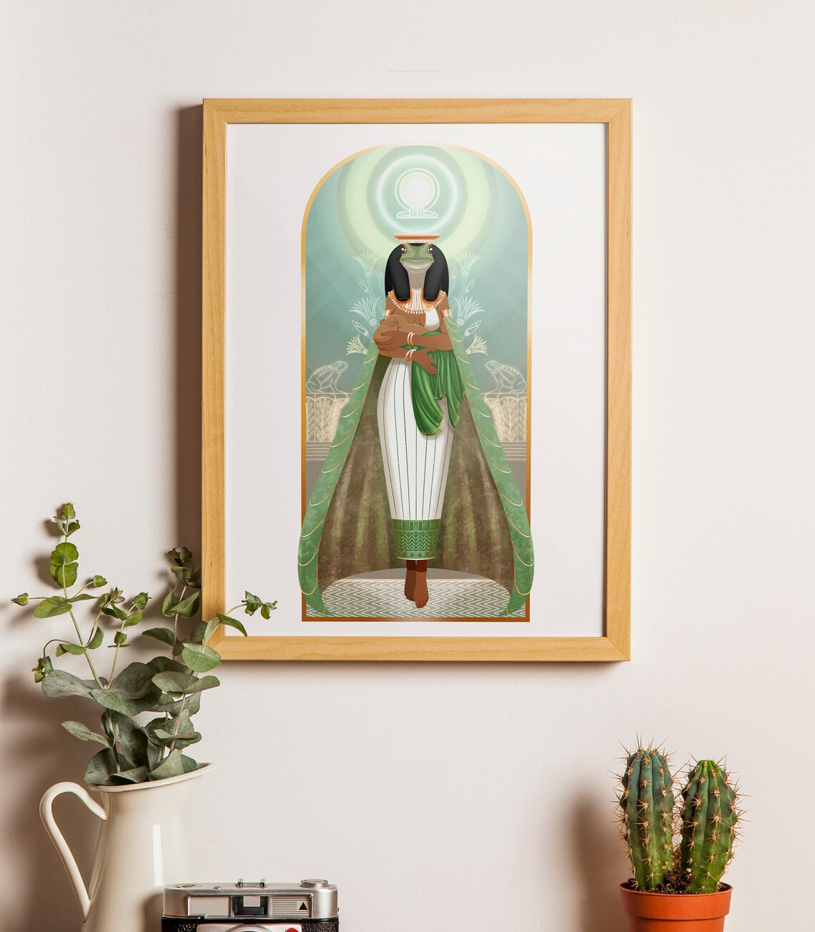 Heqet Art Print Egyptian Gods Mythology Ancient History - Etsy