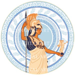 Athena | Art Print | Greek Gods | Mythology - Etsy