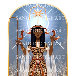 Seshat | Art Print | Egyptian Gods | Mythology - Etsy