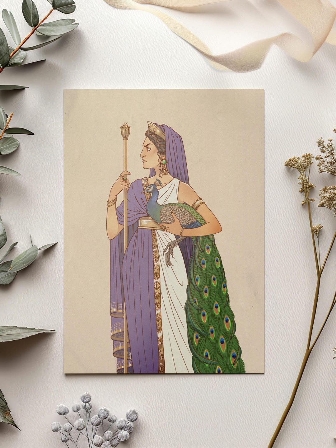 Hera Greek Goddess Poster – A4 Mythology Art Print - Etsy