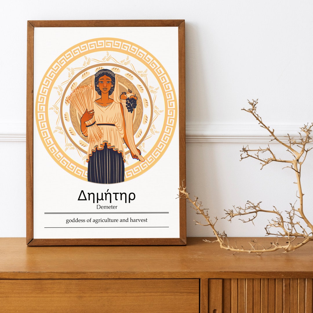 Demeter, Art Print, Greek Gods, Mythology, Ancient History, Home Decor ...