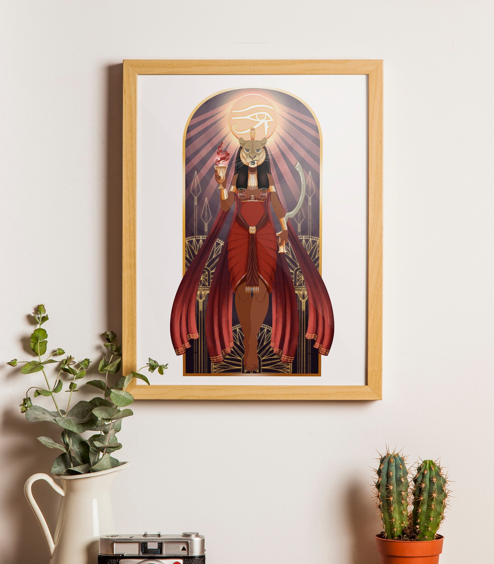 Sekhmet Art Print Egyptian Gods Mythology - Etsy