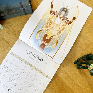 Egyptian Wall Calendar 2025, Monthly Affirmations, Educational ...