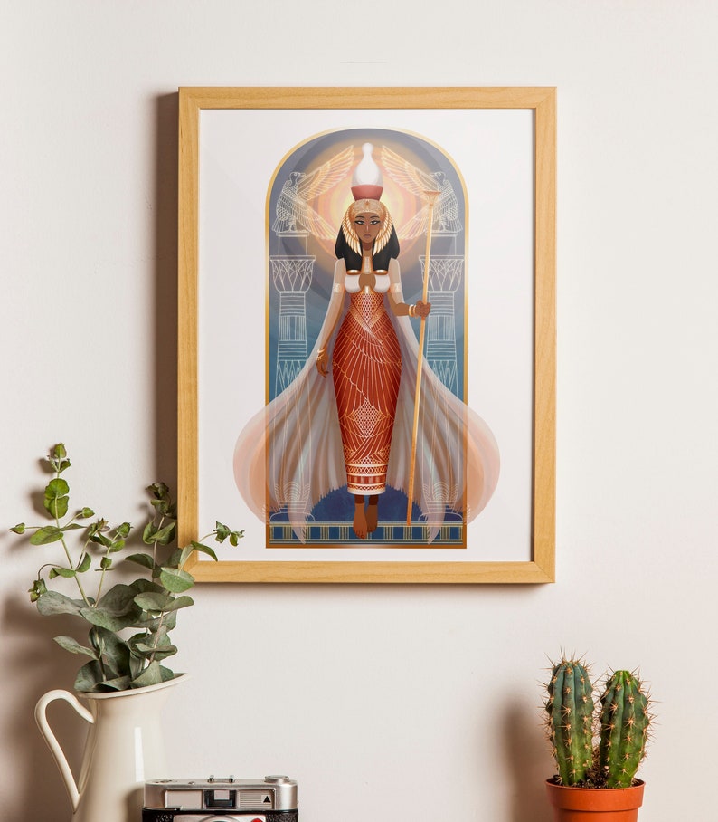 Mut Art Print Egyptian Gods Mythology Ancient History - Etsy