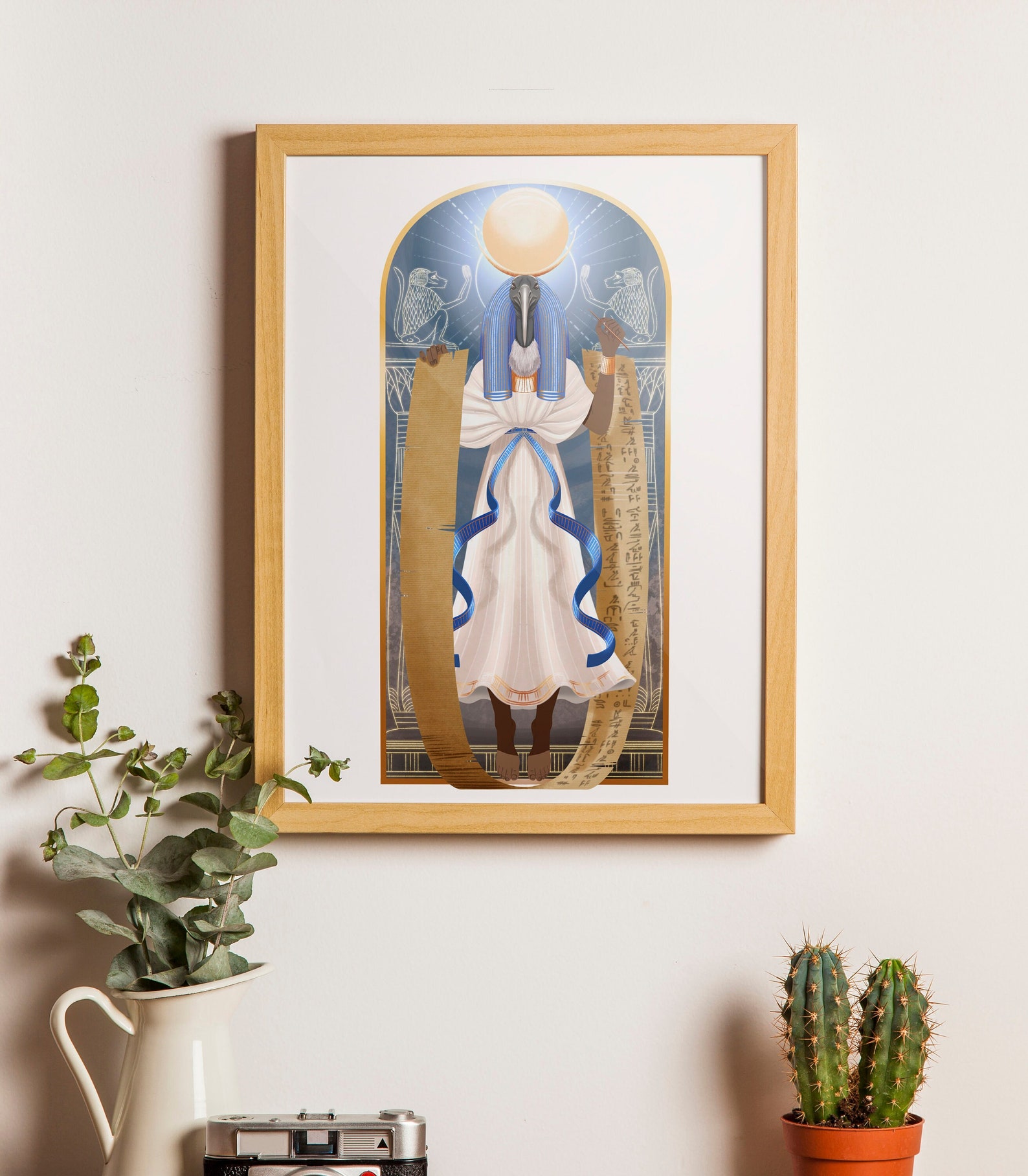 Thoth Art Print Egyptian Gods Mythology - Etsy