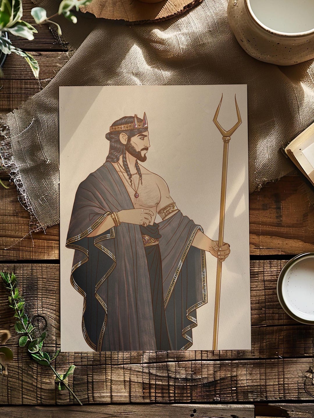 Hades Greek God Poster – A4 Mythology Art Print - Etsy