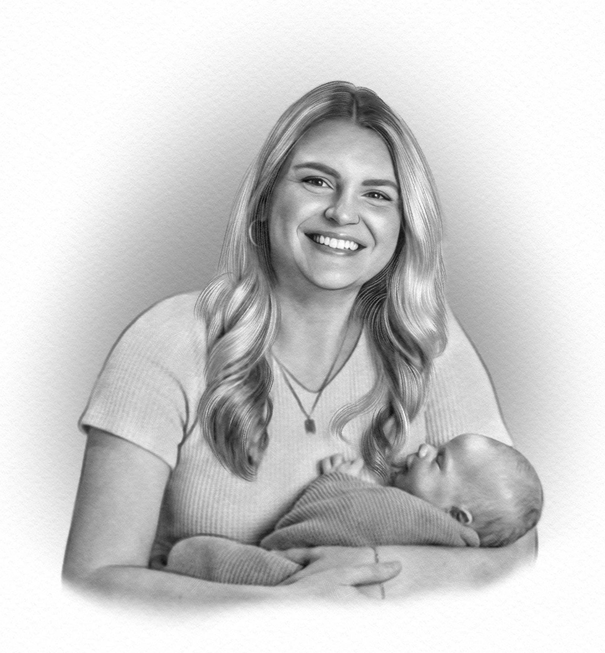 Custom Memorial Portrait - Add Loved One to Photo, Bereavement Gift - Etsy