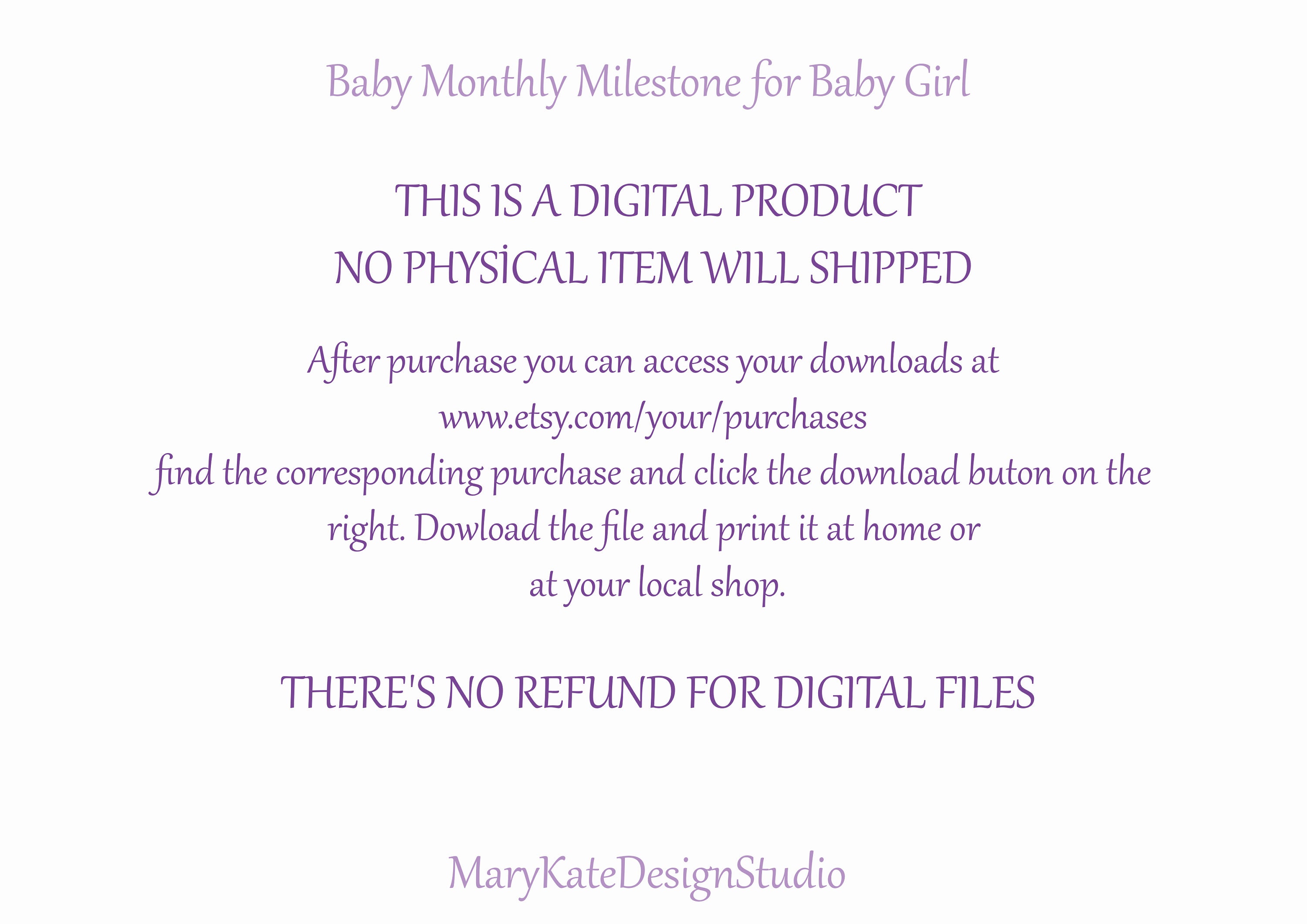 Baby Monthly Milestone Card, Printable ,set of 36, Celebrate That First ...