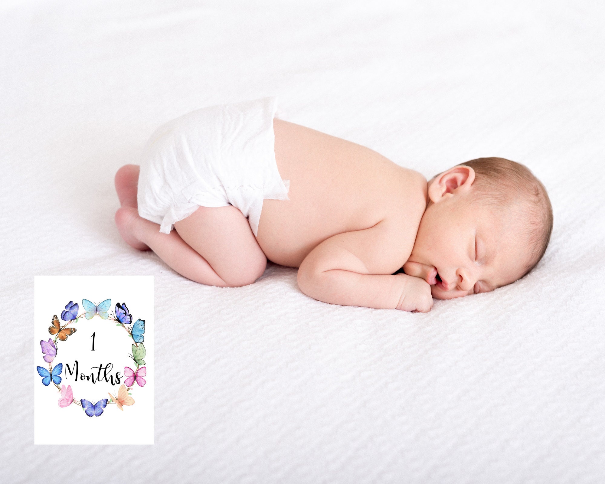 Baby Monthly Milestone Card, Printable ,set of 36, Celebrate That First ...