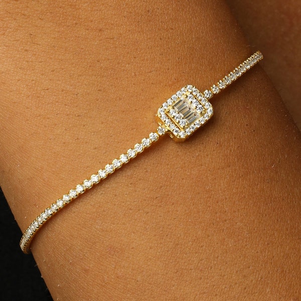 Moissanite Tennis Bracelet Etsy