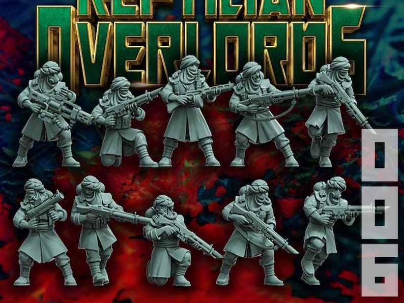 20 Desert Reavers With All Special Weapons by Reptilian Overlords - Etsy