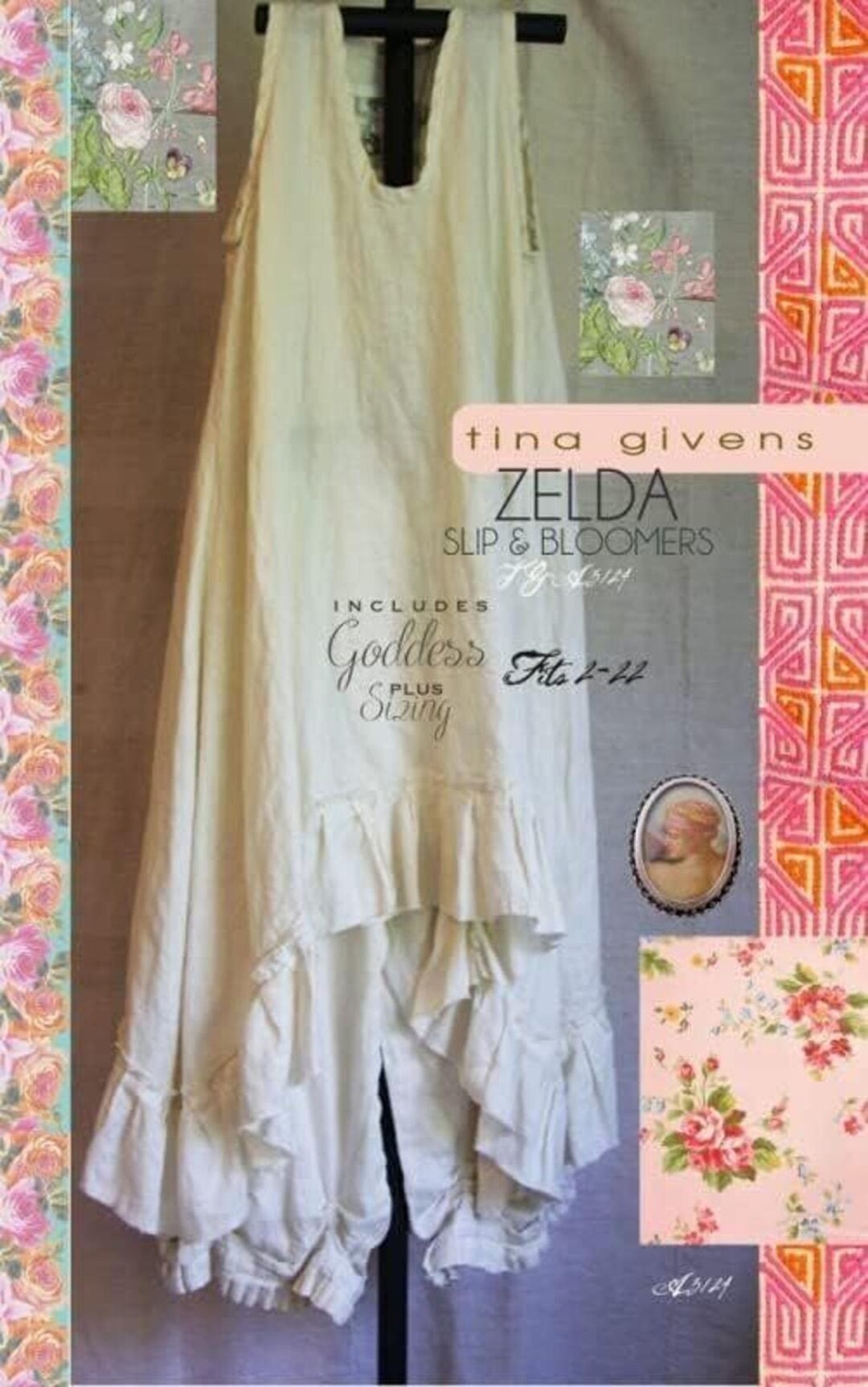 Tina Givens ZELDA Slip & Bloomers TG-A3124 Printed Sewing Pattern - Etsy