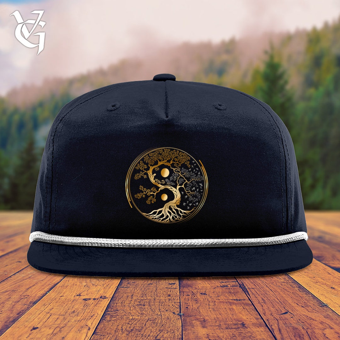 Tree of Life Yin Yang Snapback Cap - Etsy