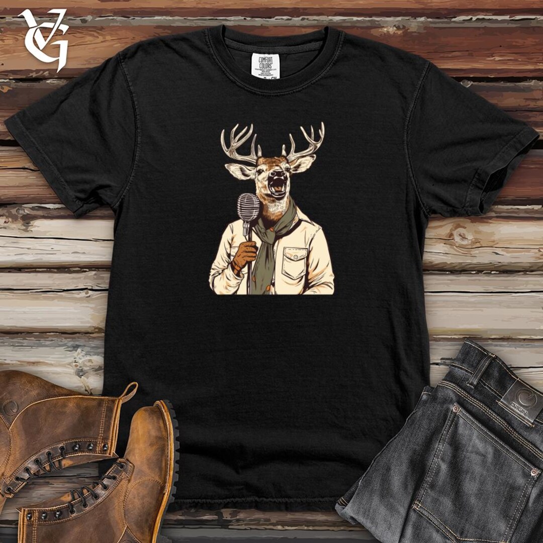 Kooky Crooner Deer Heavy Cotton Comfort Colors Tee - Etsy