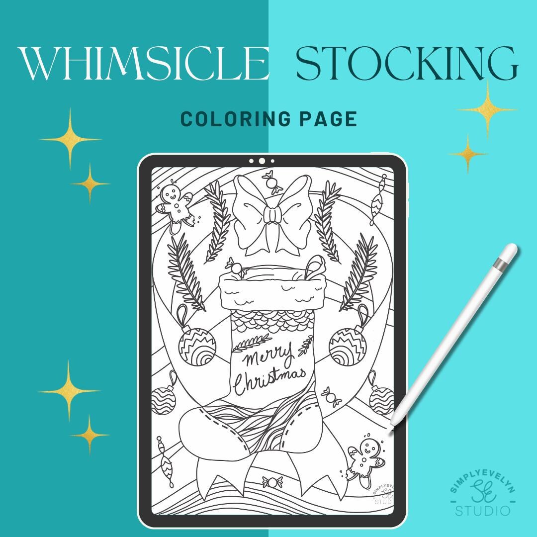 Christmas Coloring Pages, Adult Coloring Pages, Kawaii Coloring Book ...