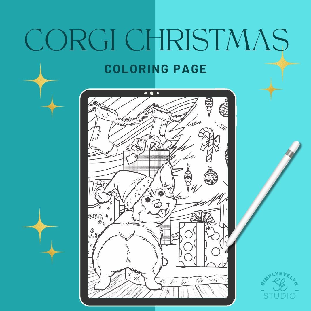 Christmas Coloring Pages, Adult Coloring Pages, Kawaii Coloring Book ...