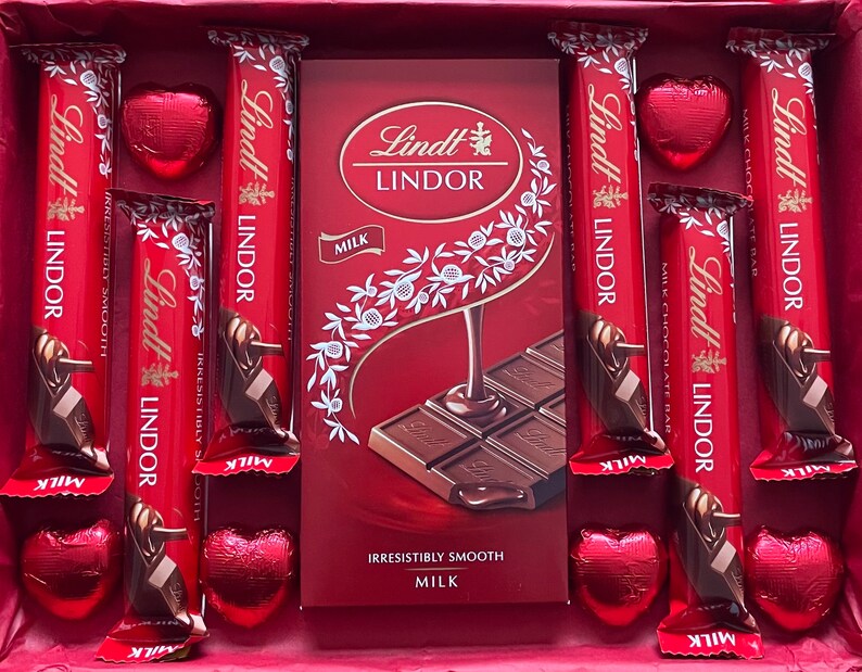 Lindt Lindor Chocolate|love|hearts|treat Box|letter Box|anniversary ...