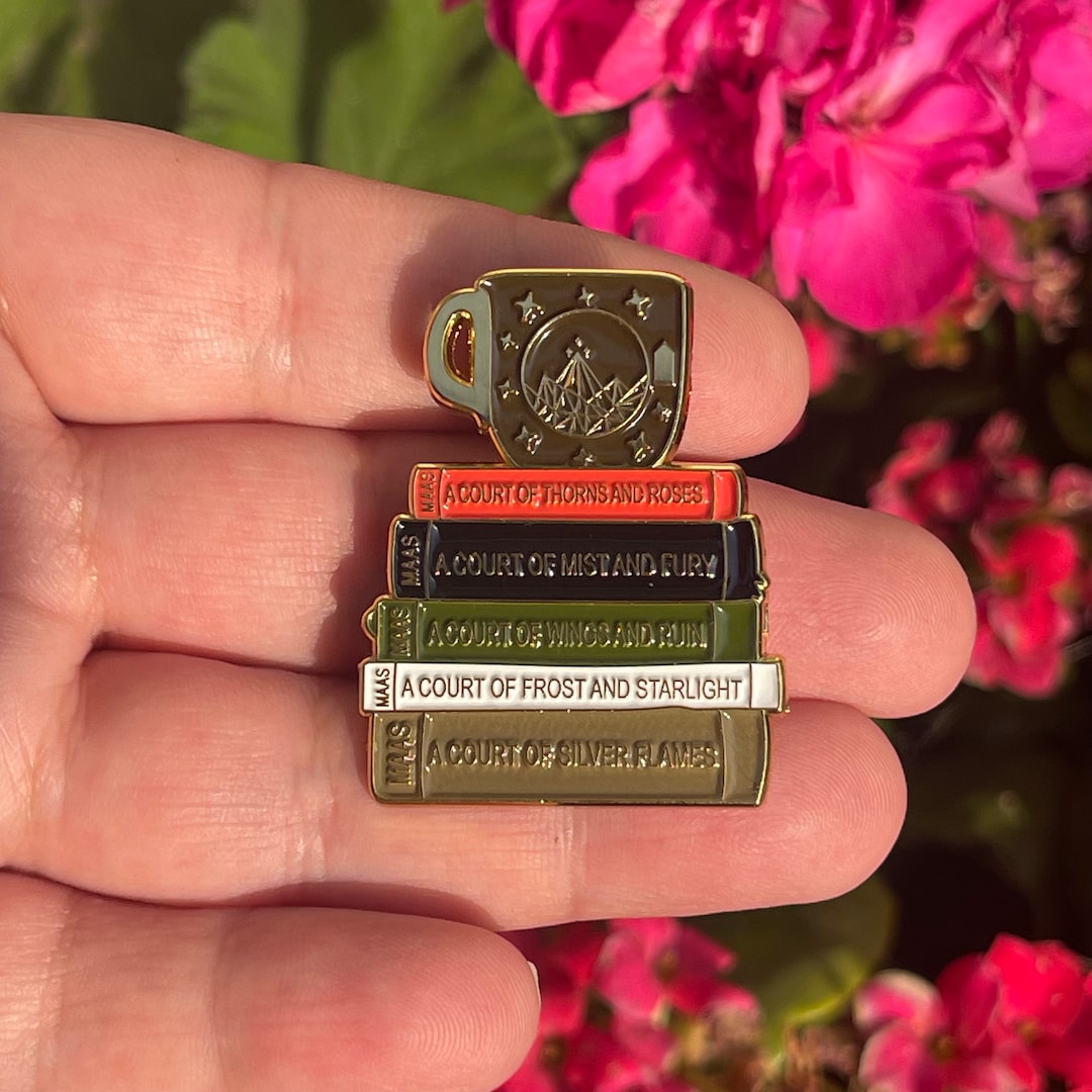 ACOTAR Book Stack Enamel Pin | Bookish | Booktok | Feyre Archeron ...