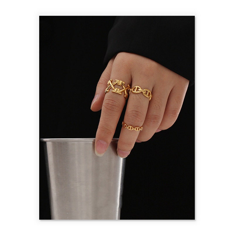 Adjustable 18k Gold Plated Pig Nose Ring With Opening - Etsy