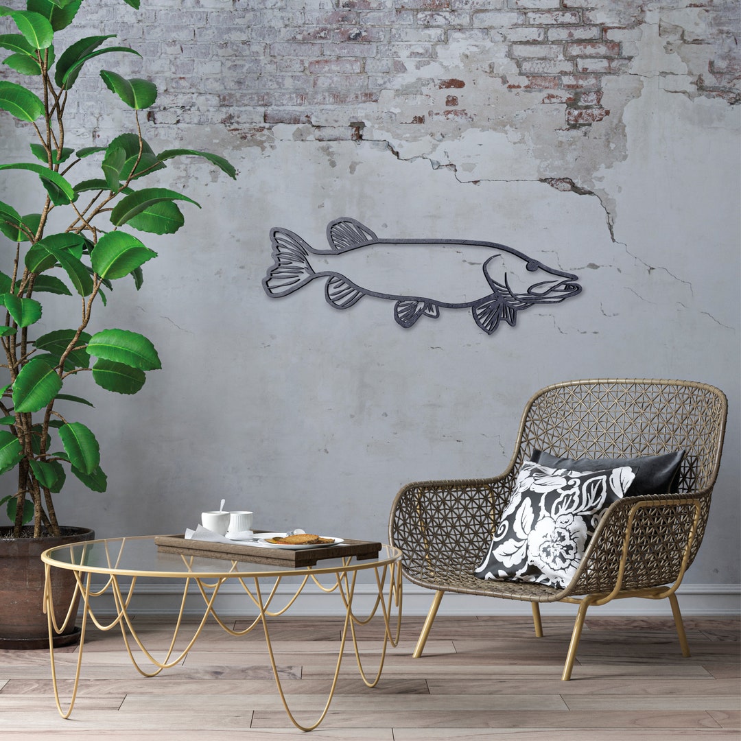 Pike XL 60cm Wall Decoration Fish Pike Statue Predatory Fish Gift Gift ...