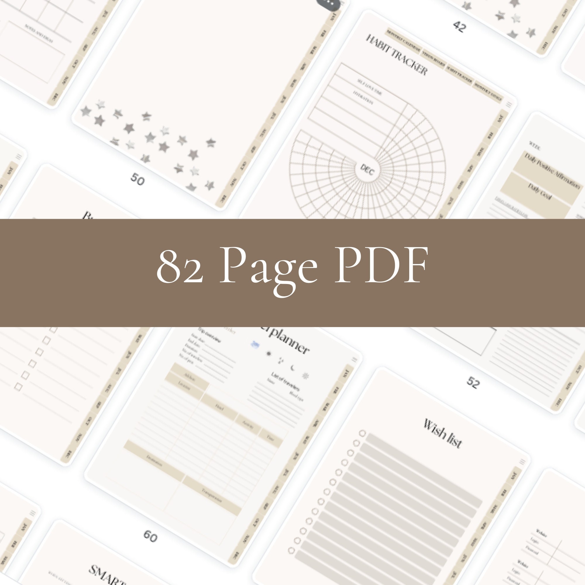 Female Digital Planner Printable Planner for Girls Cute PDF - Etsy
