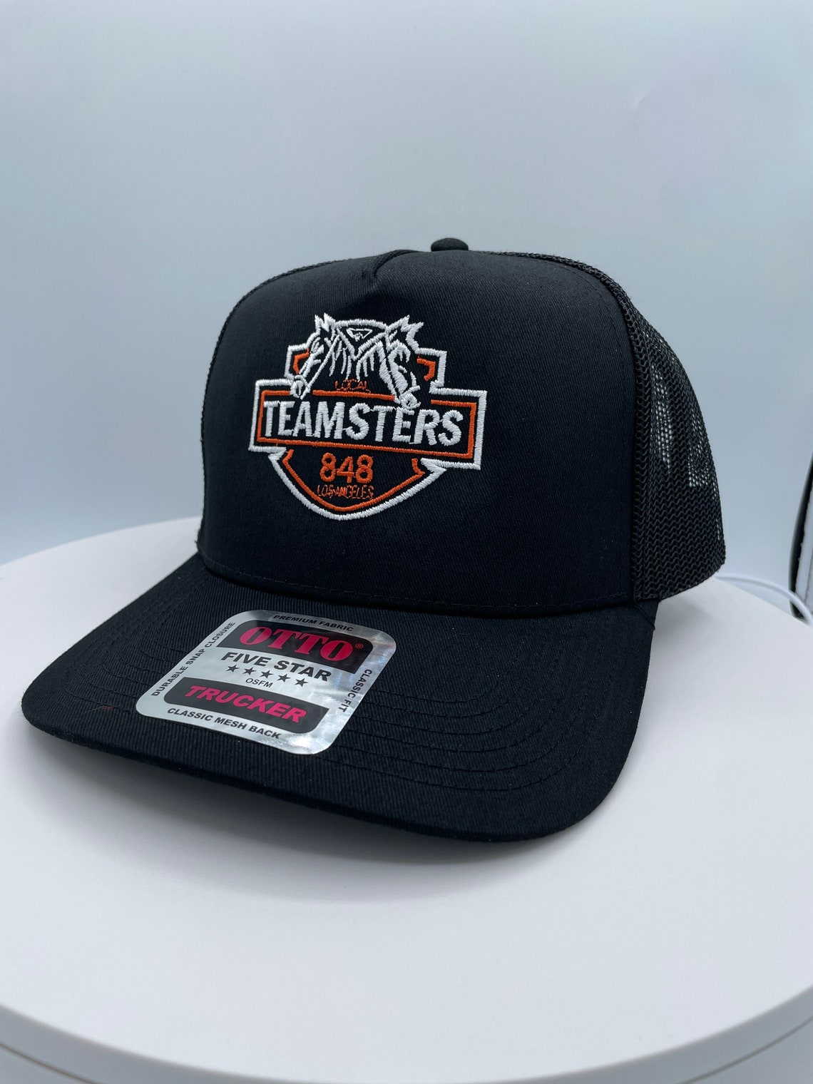 Teamsters Embroidered Trucker Hat With Customized Union Number. - Etsy