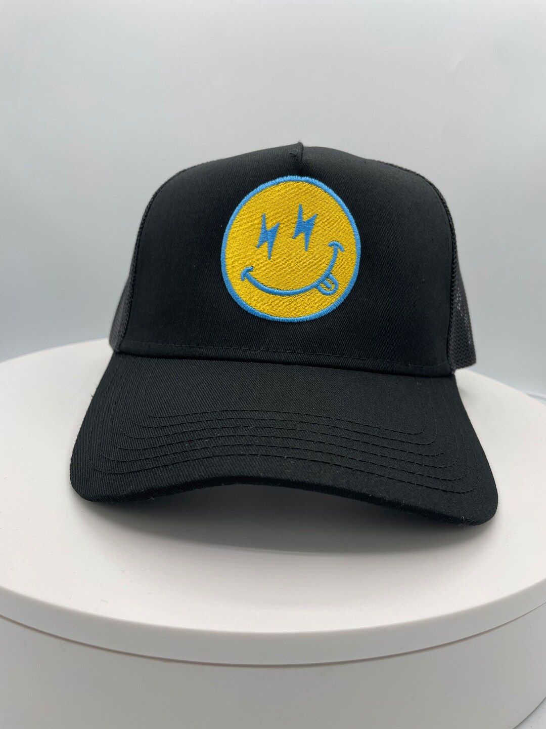 Chargers Happy Face Embroidered Hat. - Etsy