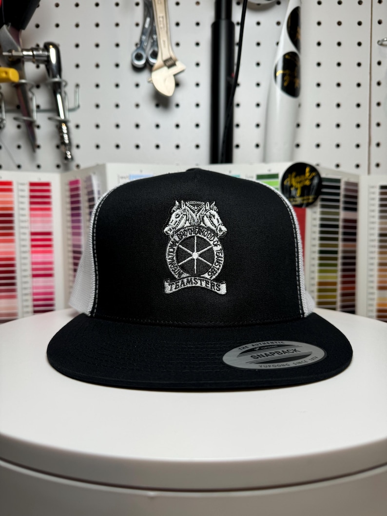Teamster Union Embroidered Trucker Hat With Personalized Local Number ...