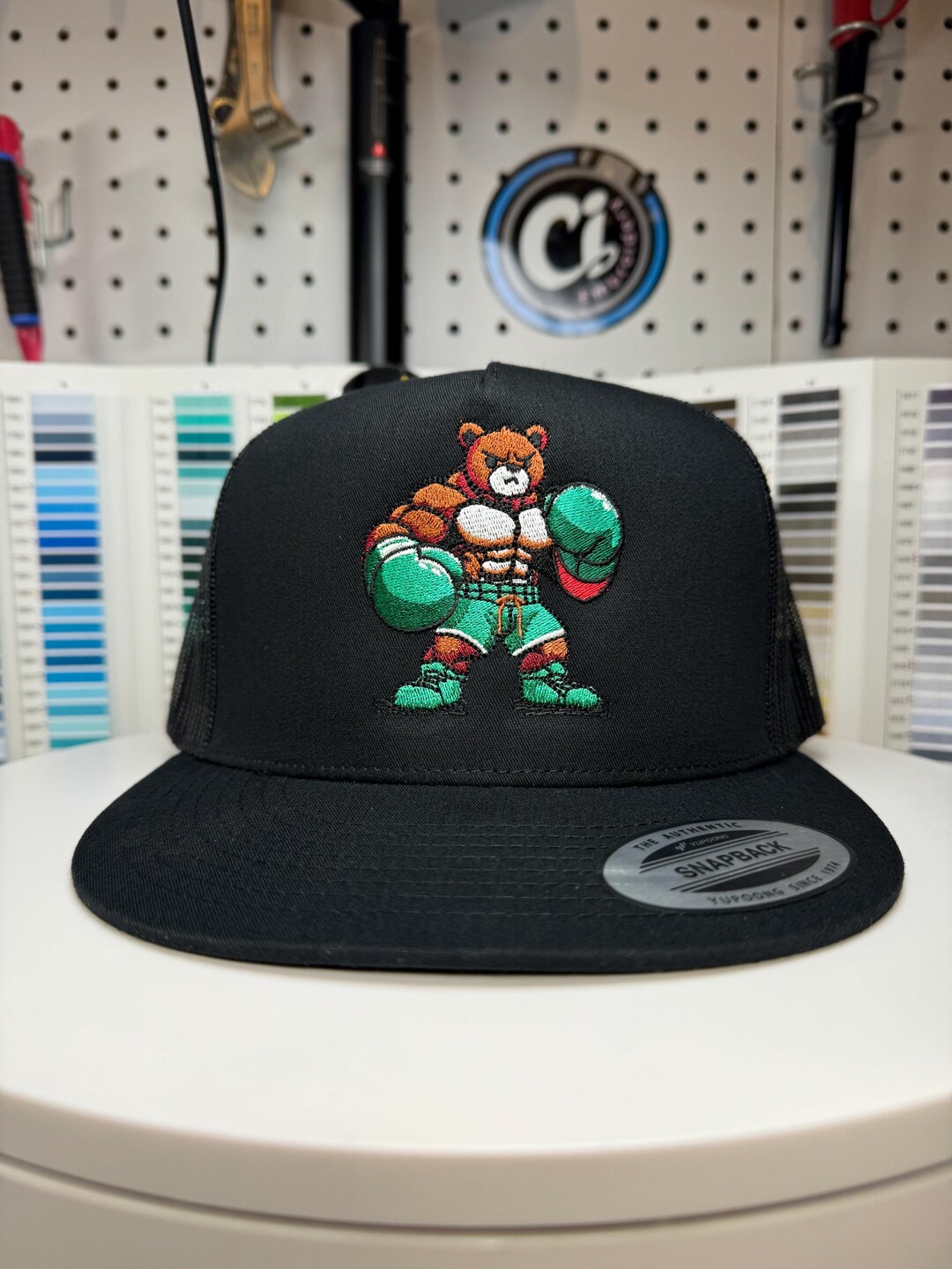Boxing Bear Trucker Hat. - Etsy