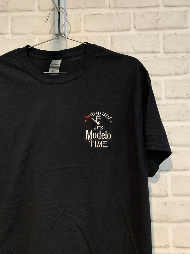 It’s Modelo Time Embroidered T-shirt. - Etsy