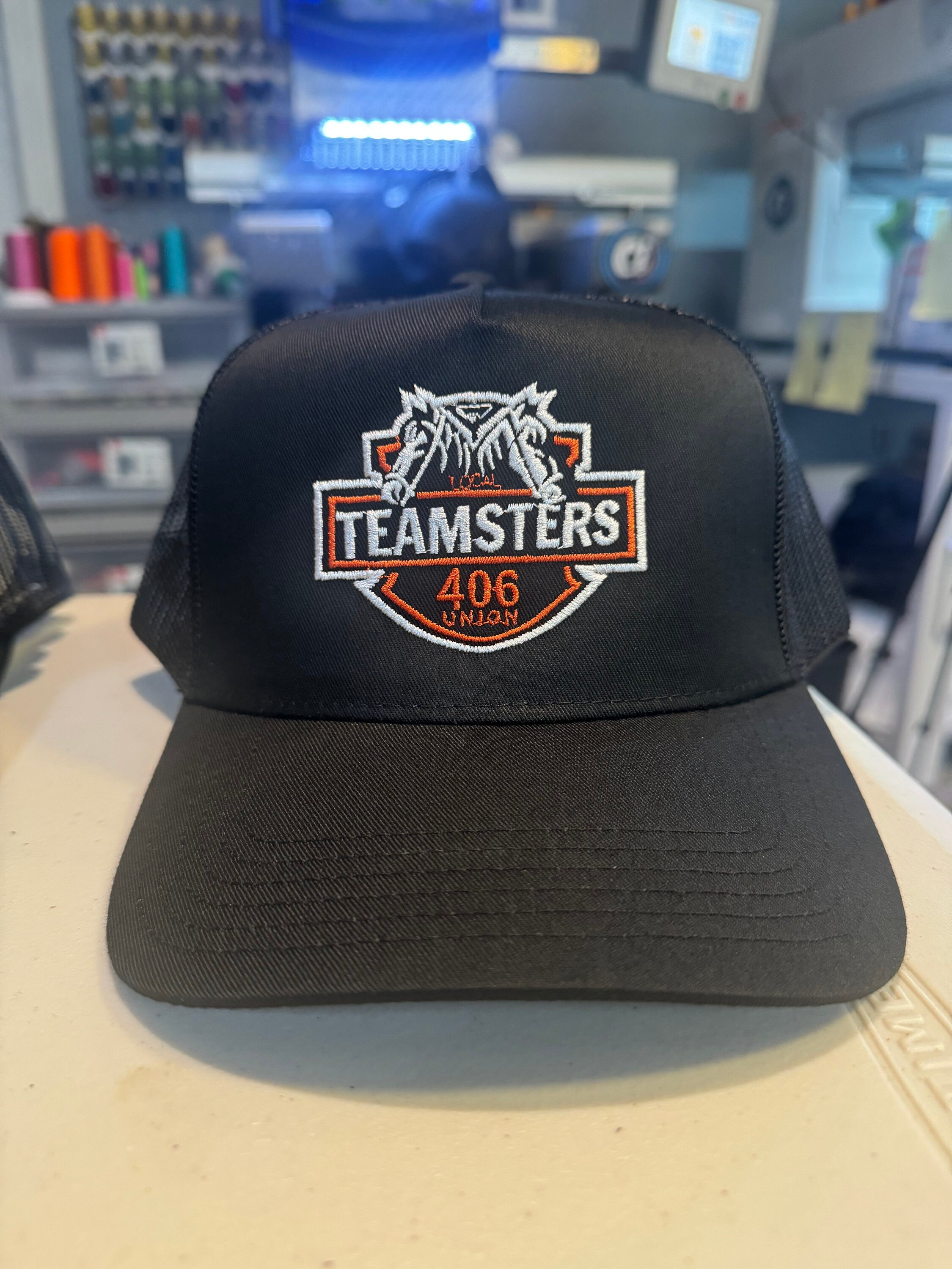 Teamsters Embroidered Trucker Hat With Customized Union Number. - Etsy