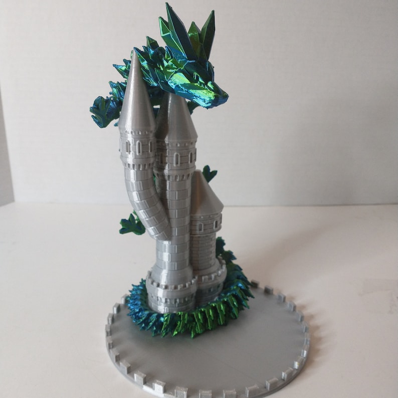 Articulated Dragon Stand Display Holder Castle Diorama for Dragons ...