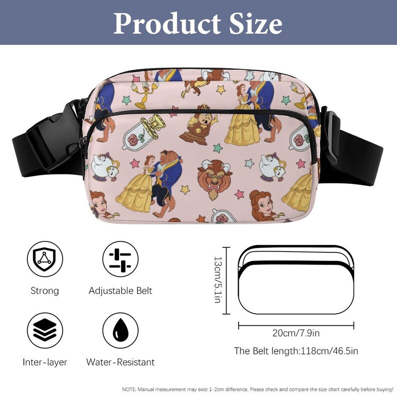 Beauty and the Beast Theme Park Bum Bag, Theme Park Fanny Pack, Cute ...