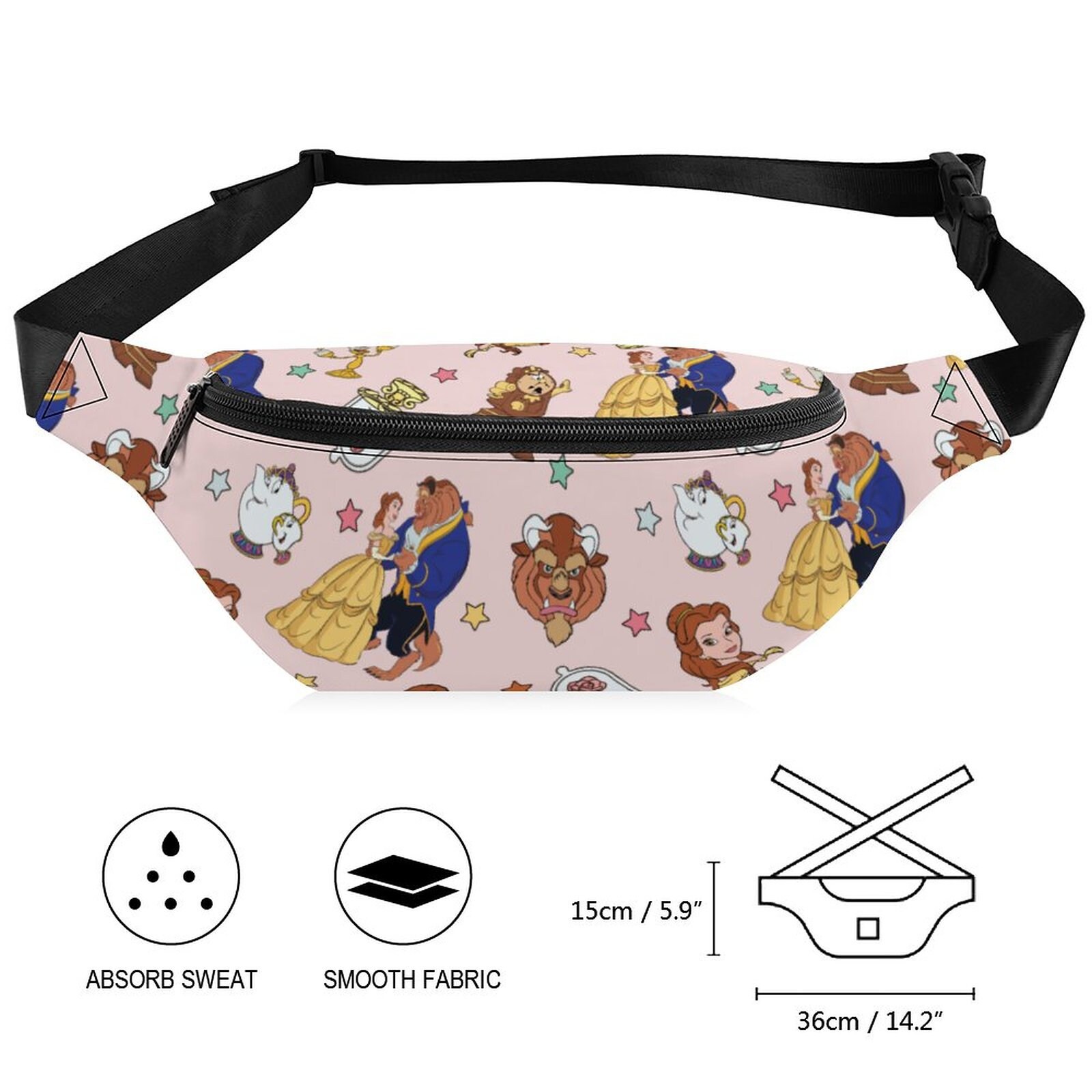 Beauty and the Beast Theme Park Bum Bag, Theme Park Fanny Pack, Cute ...