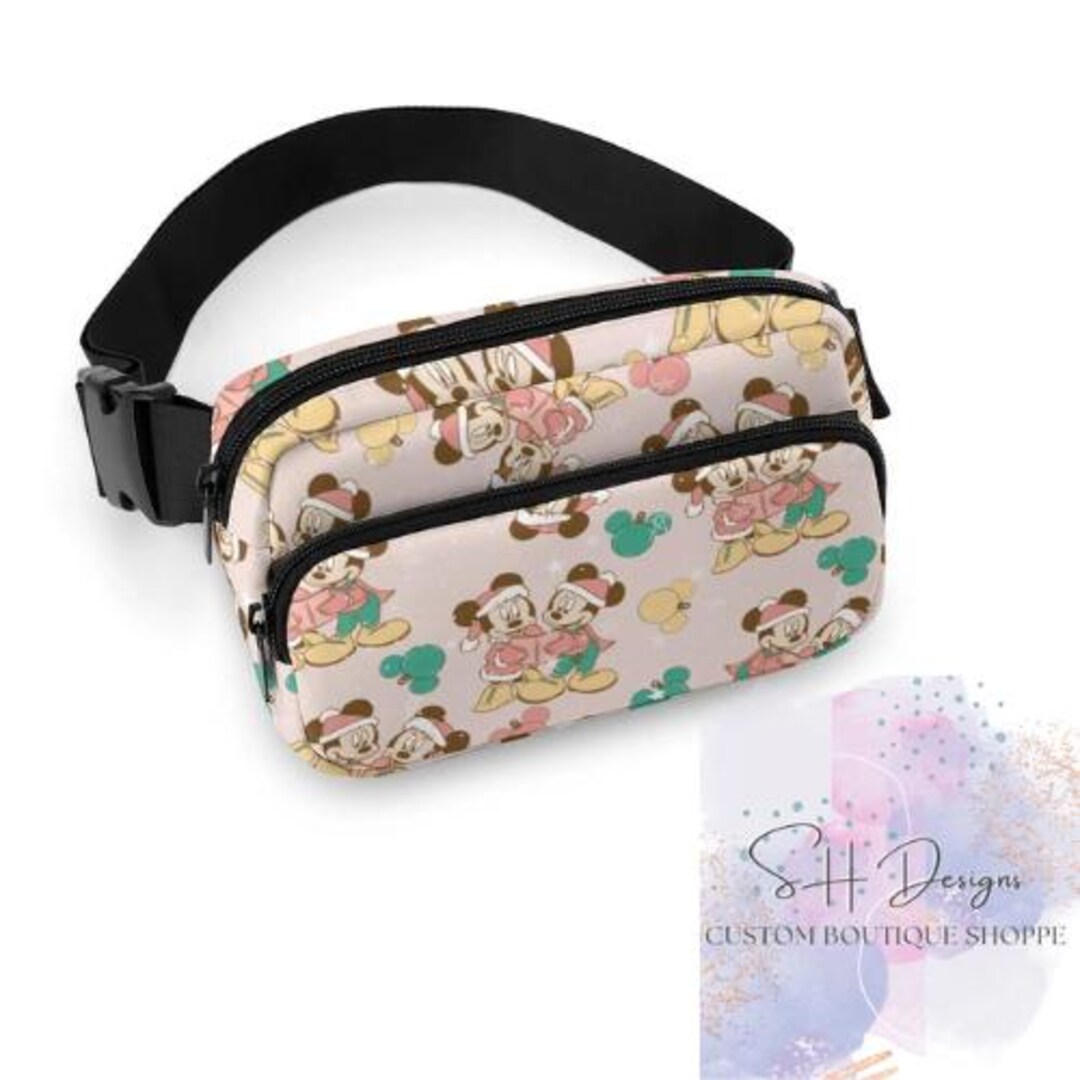 Mickey Christmas Bum Bag, Theme Park Fanny Pack, Cute Fanny Pack, Mom's ...