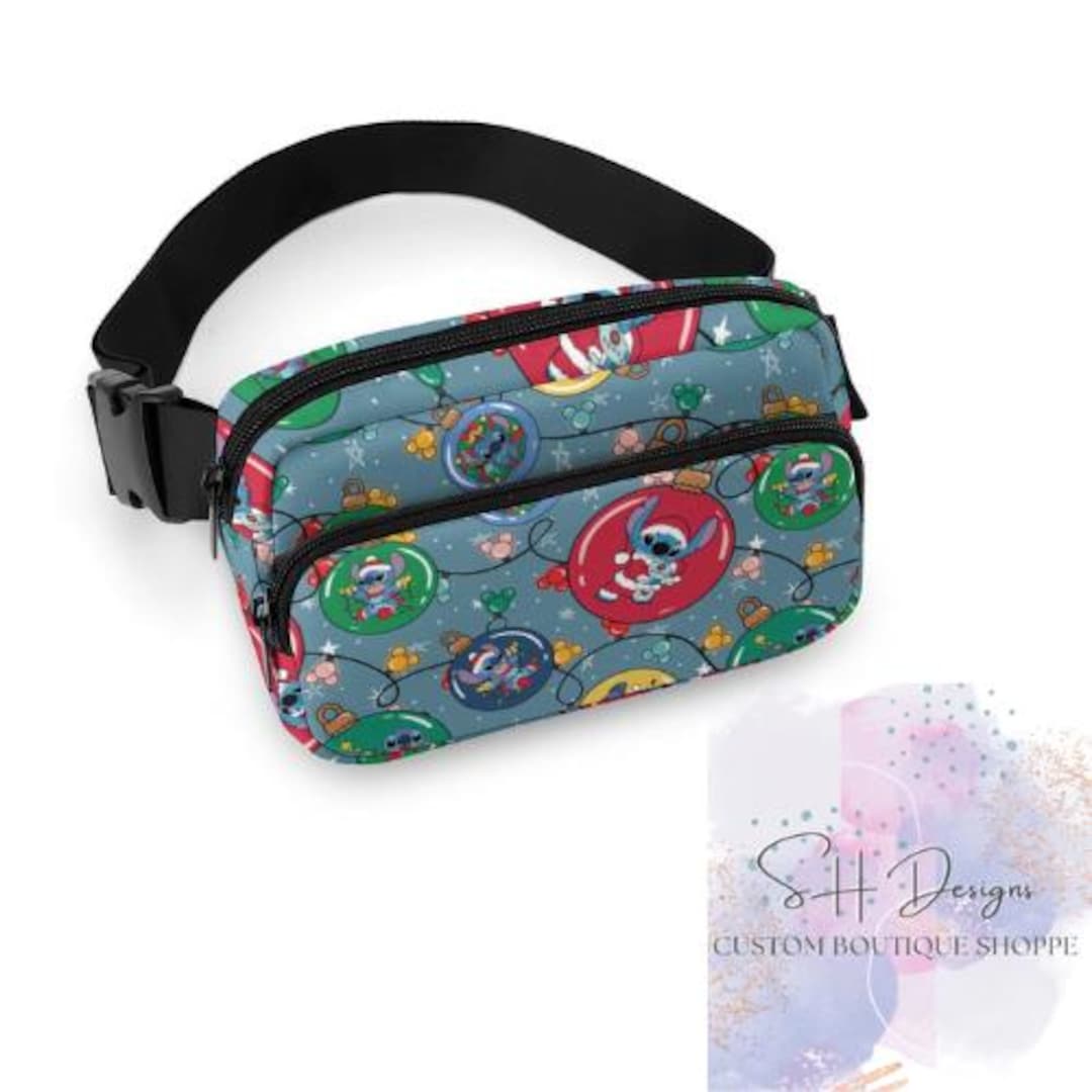 Stitch Christmas Theme Park Bum Bag, Theme Park Fanny Pack, Cute Fanny ...